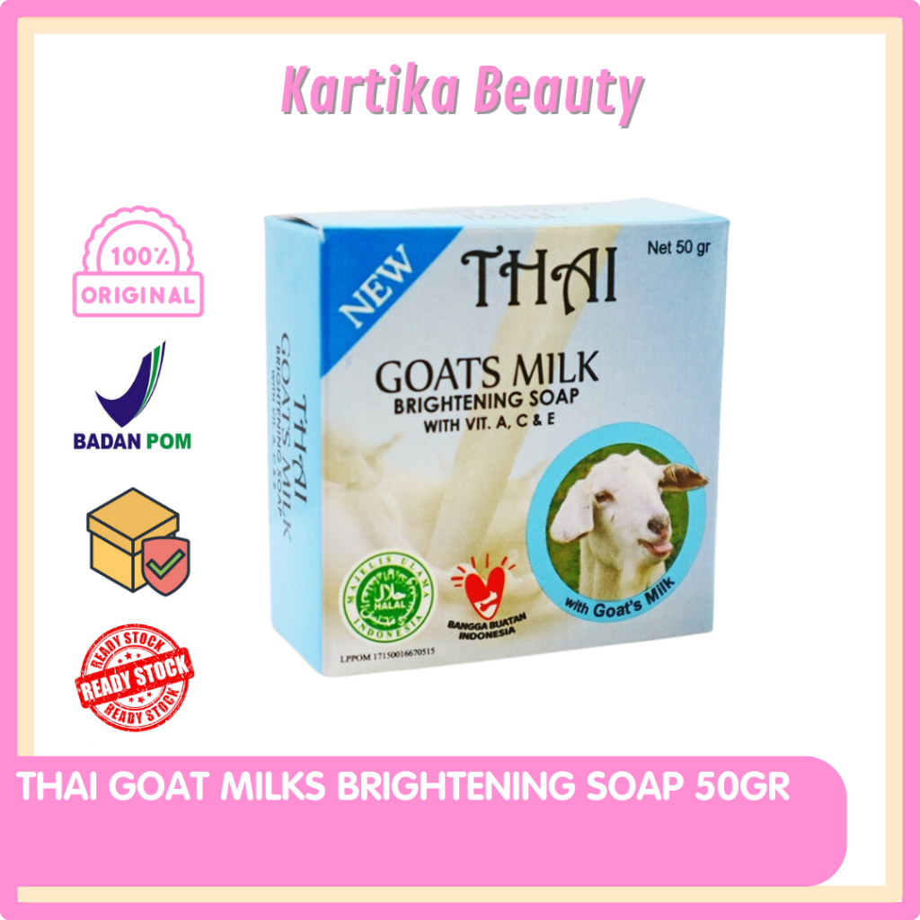Jual Thai Goat Milk Brightening Soap 50 Gram Sabun Mandi Batang Susu ...