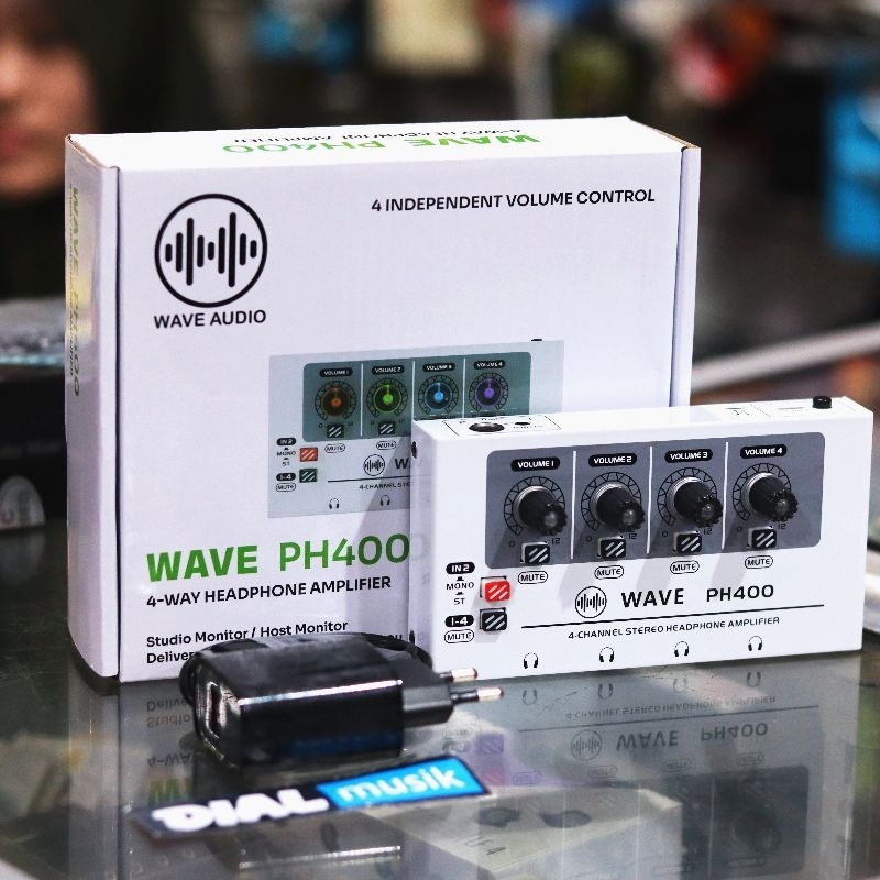 Jual Wave Audio PH400 - 4 Channel Stereo Headphone Amplifier /Wave Audio PH-400 / Wave Audio PH ...