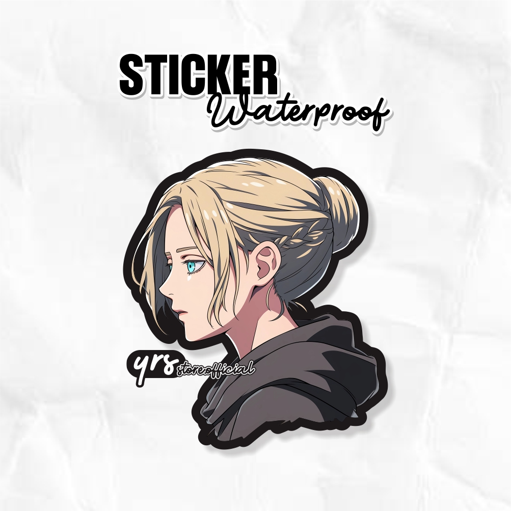 Jual Sticker Anime AOT Annie Leonhardt Sticker Case hp laptop dll ...