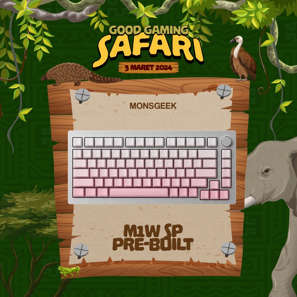 Jual Monsgeek M1W Prebulit Side Printed 75% Layout Mechanical Keyboard ...