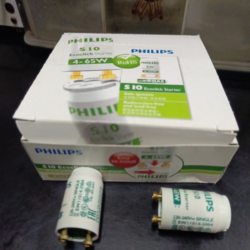 Jual starter S-10 Philips 4-65watt Made in Netherland 100% original dan ...