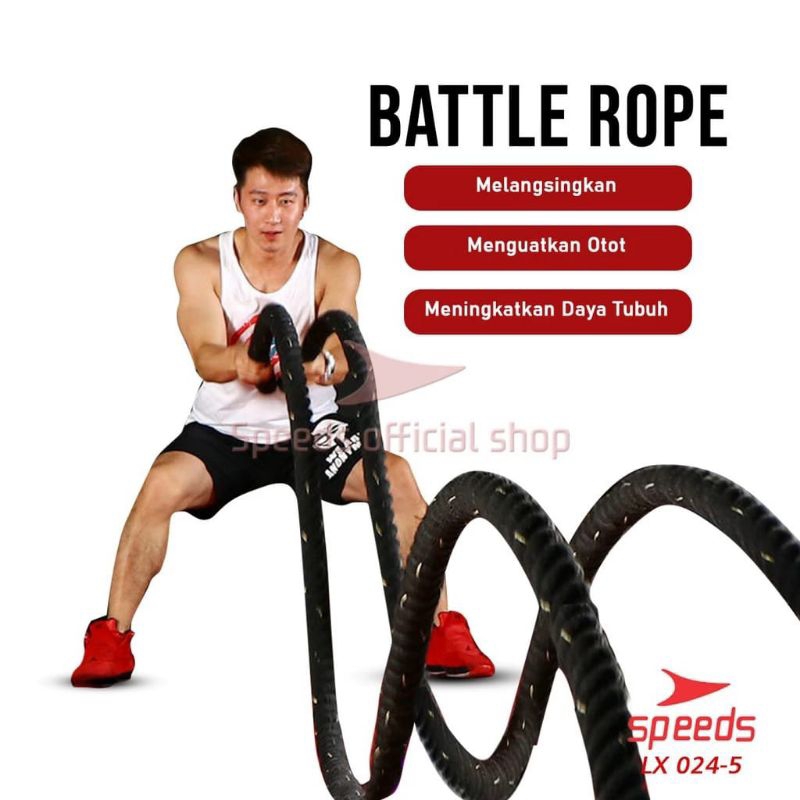 Jual SPEEDS battle rope Battling ropes tali Fitness 9meter workout 9m ...
