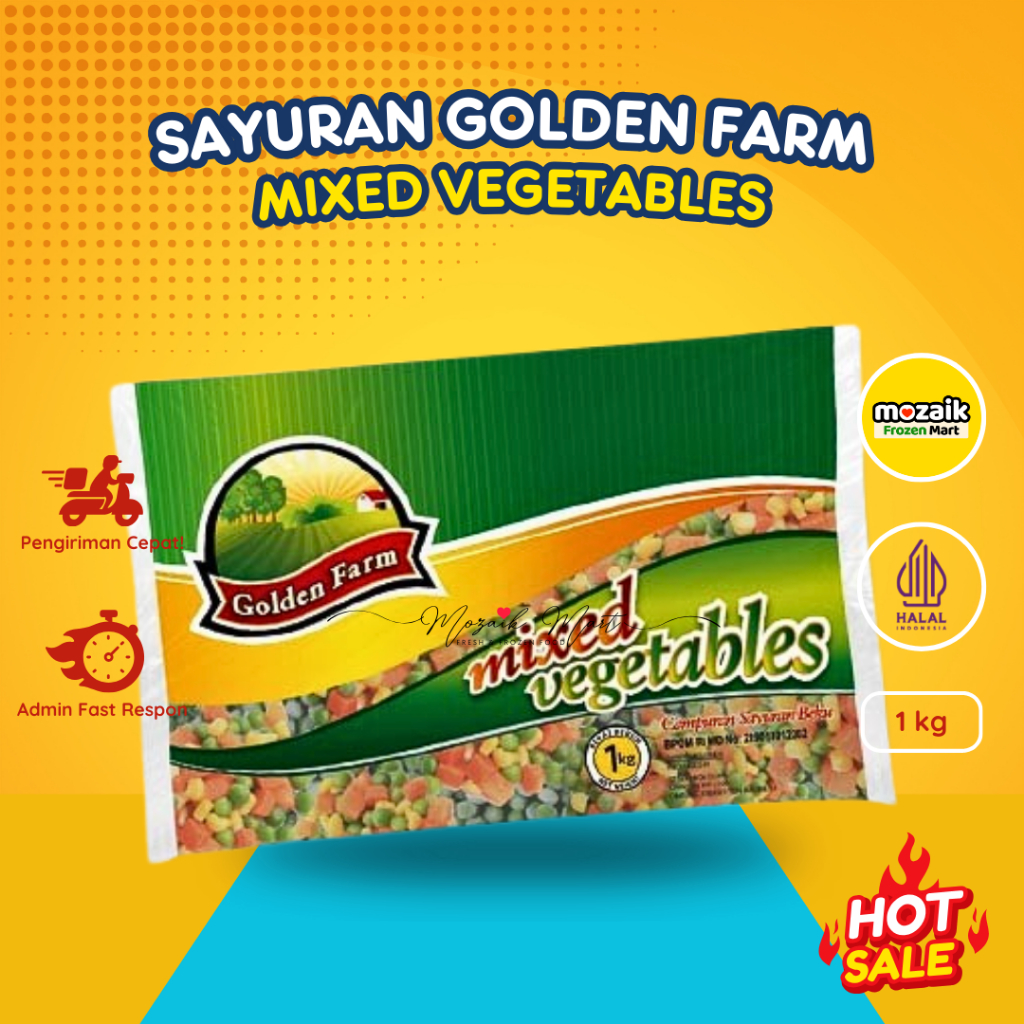 Jual Golden Farm Mixed Vegetables-Sayuran Beku/Sayur Frozen/Sayur ...