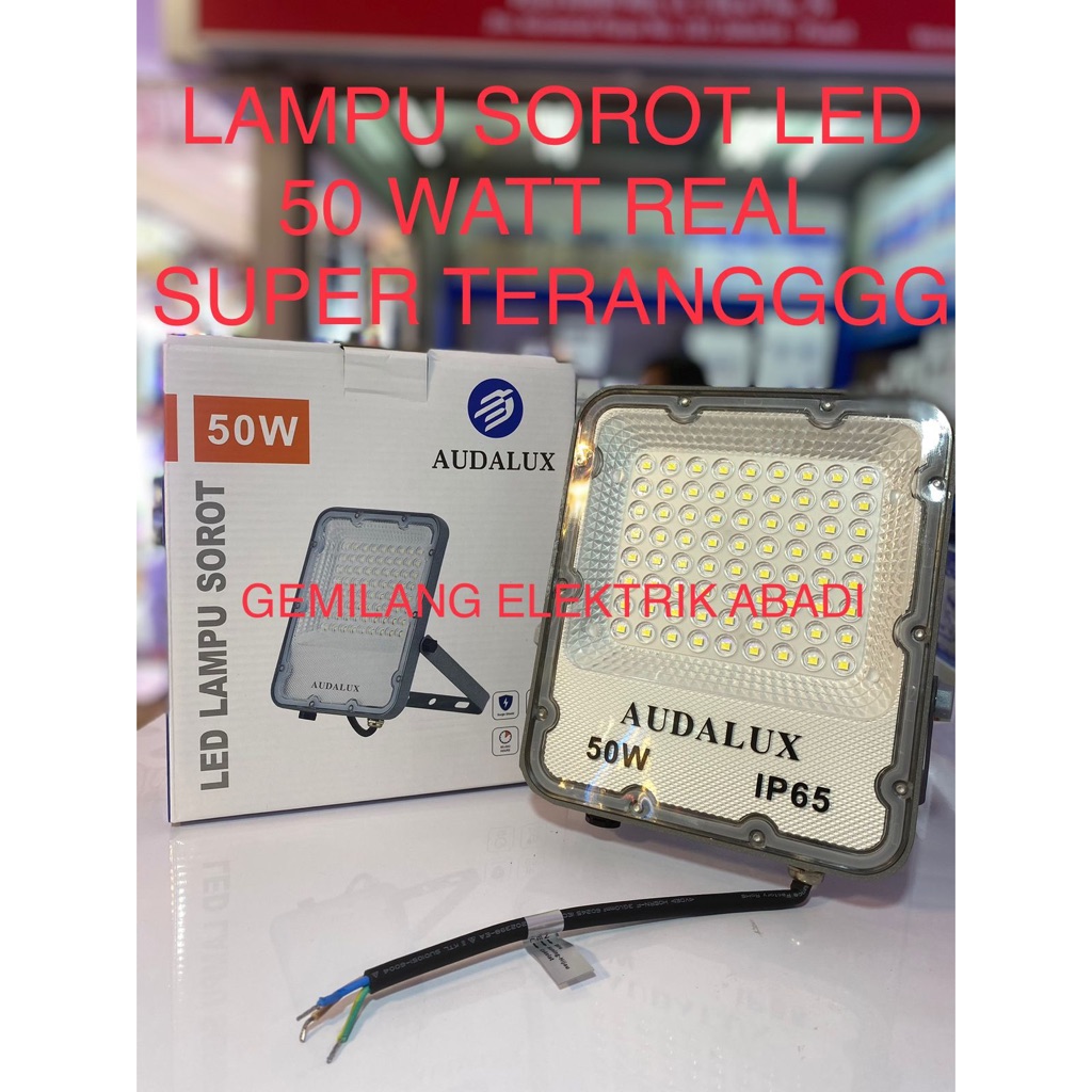 Jual LAMPU SOROT LED / TEMBAK 50 W 50W 50 WATT 50WATT LAPANGAN BOLA VOLLY BADMINTON SUPER TERANG ...