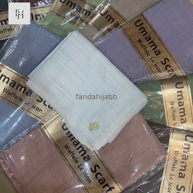 Jual PAKET USAHA ( 5pcs/ 10pcs) HIJAB UMAMA SCARF WAFFLE LASER CUT ...