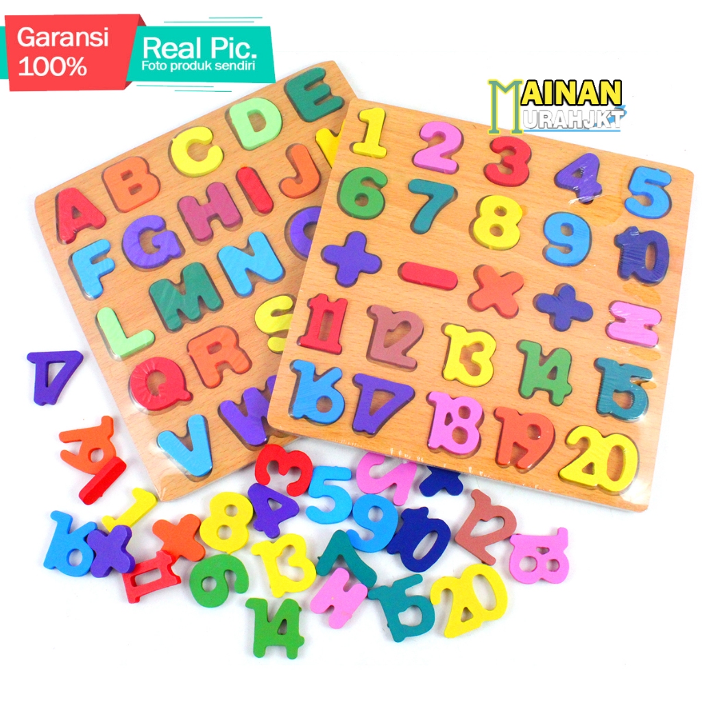Jual MAINAN ANAK MURAH EDUKASI WOODEN PUZZLE JM-WD002 MAINAN PUZZLE ...