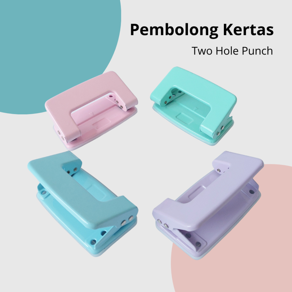 Jual Pembolong Pelubang Punch Hole 2 Lubang warna Macaron | Shopee ...