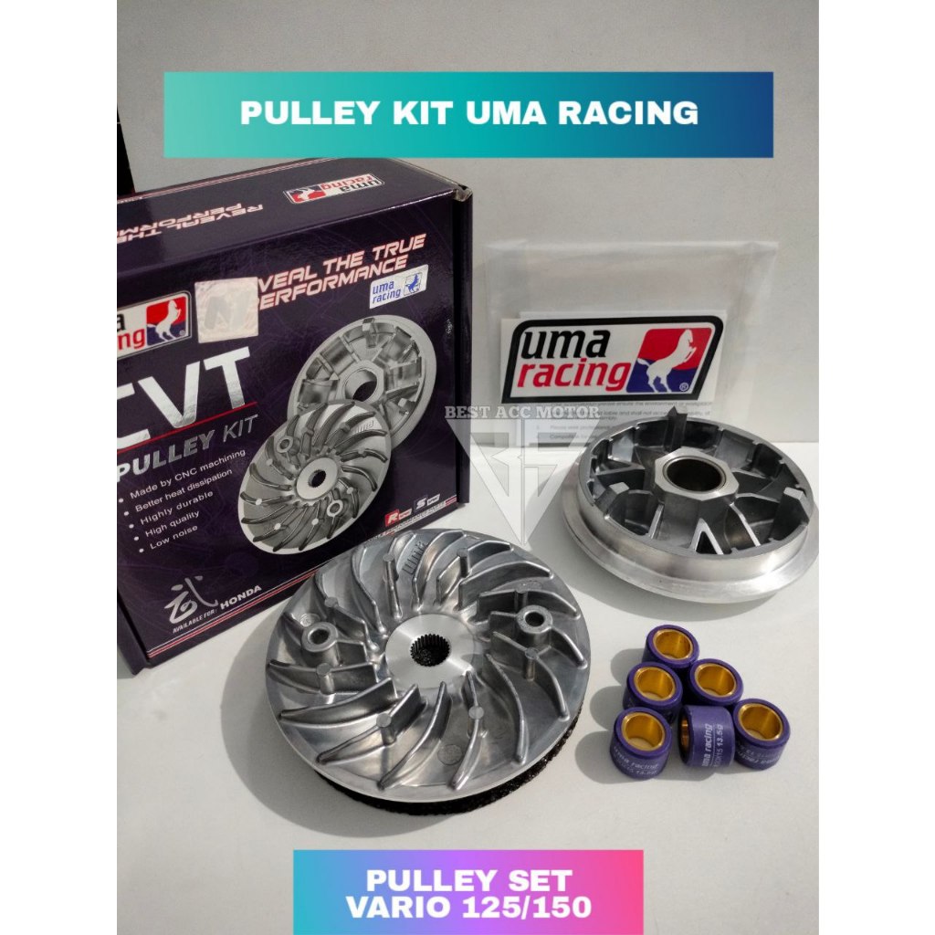 Jual PULLEY SET CVT VARIO 125 VARIO 150 + Rumah Roller Set Uma Racing ...