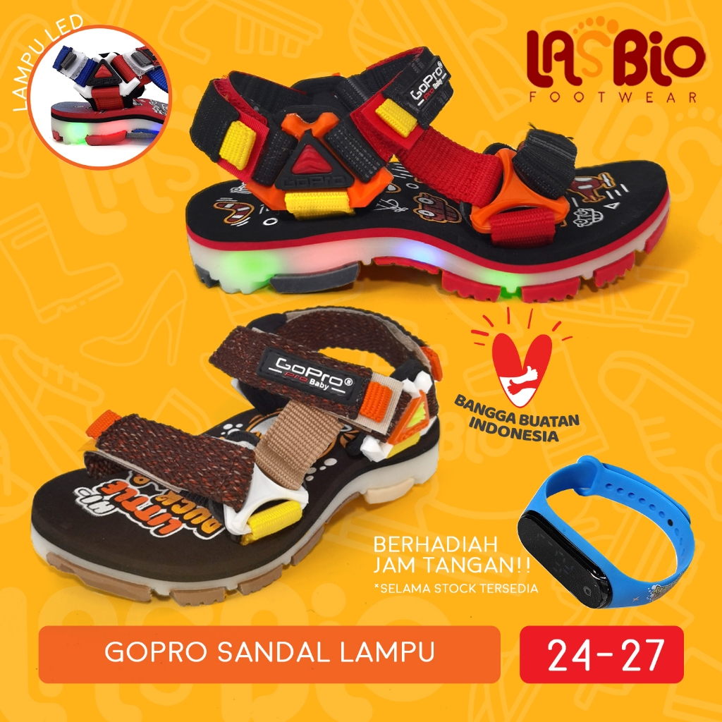 Jual GoPro Jet Sepatu Sandal Gunung Lampu Anak | Shopee Indonesia
