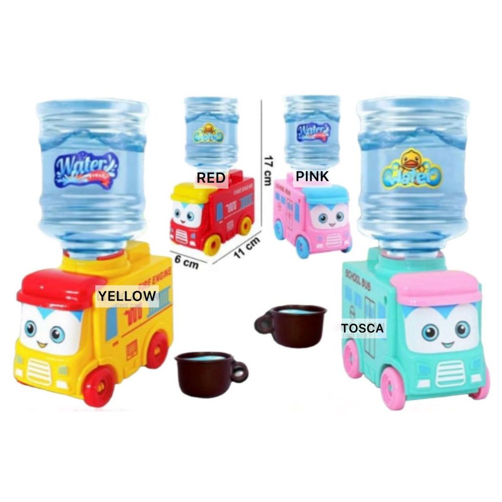 Jual Mainan Anak Dispenser Mini Bus Galon Portable Anak / Mainan Mesin ...