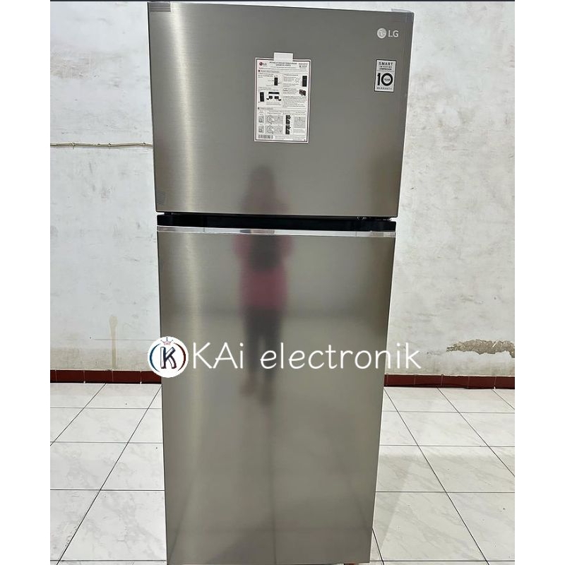 Jual kulkas LG 2 pintu 423liter GN-B392PLGB smart inverter | Shopee ...