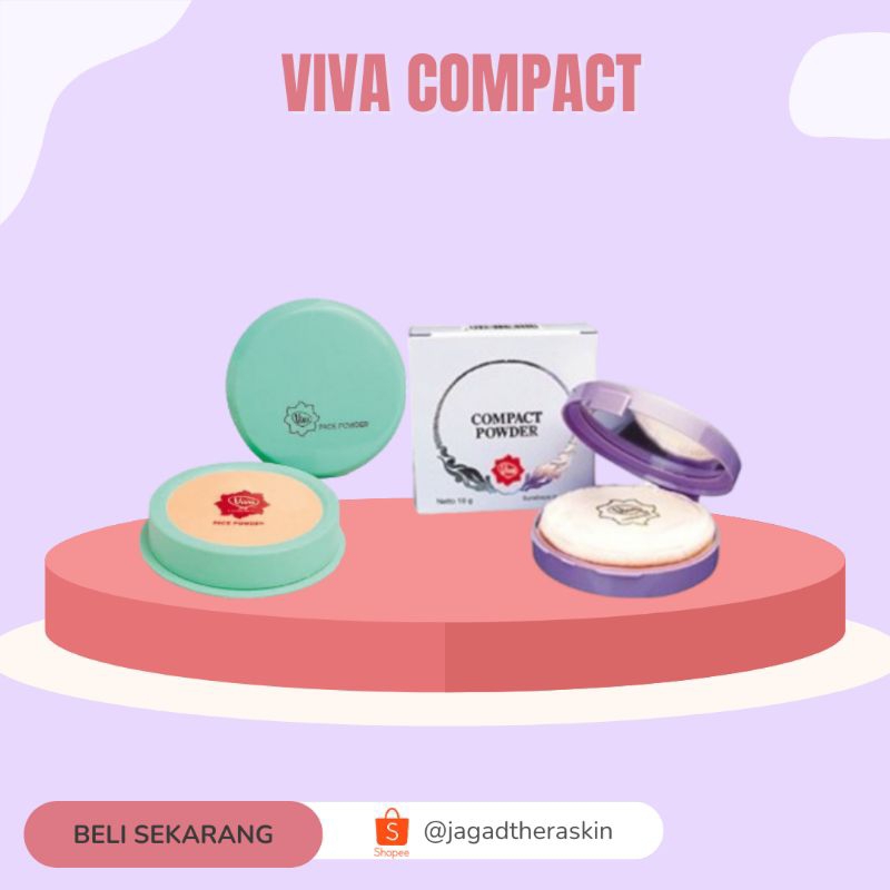 Jual (COD) LOOSE POWDER VIVA | COMPACT VIVA LILAC | COMPACT VIVA ORANGE ...