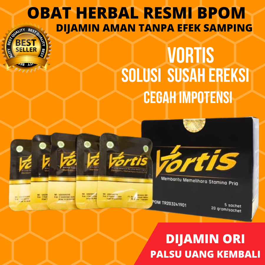 Jual Vortis Original Obat Kuat Herbal Stamina Pria Tahan Lama Ampuh Resmi BPOM | Shopee Indonesia