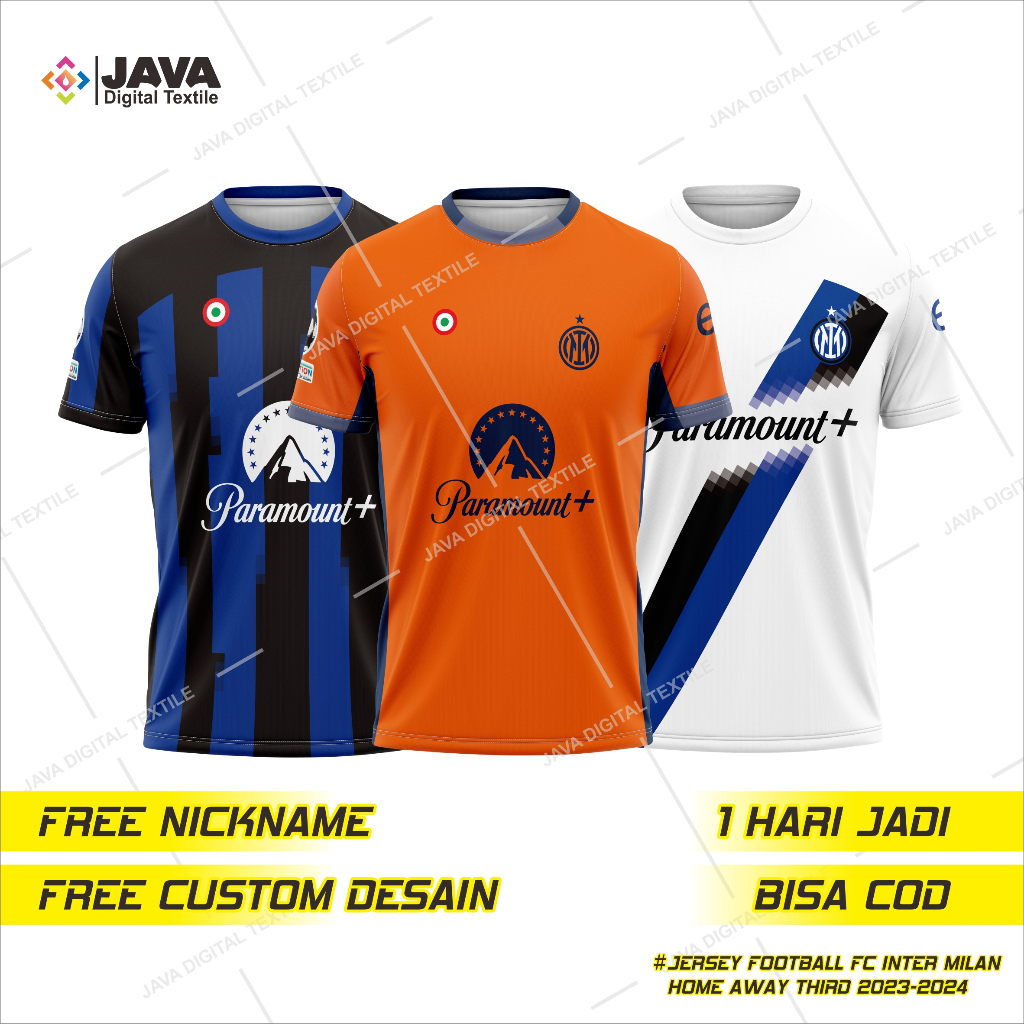 Jual BAJU BOLA JERSEY INTER MILAN 2023 2024 FREE NICKNAME FULLPRINTING ...