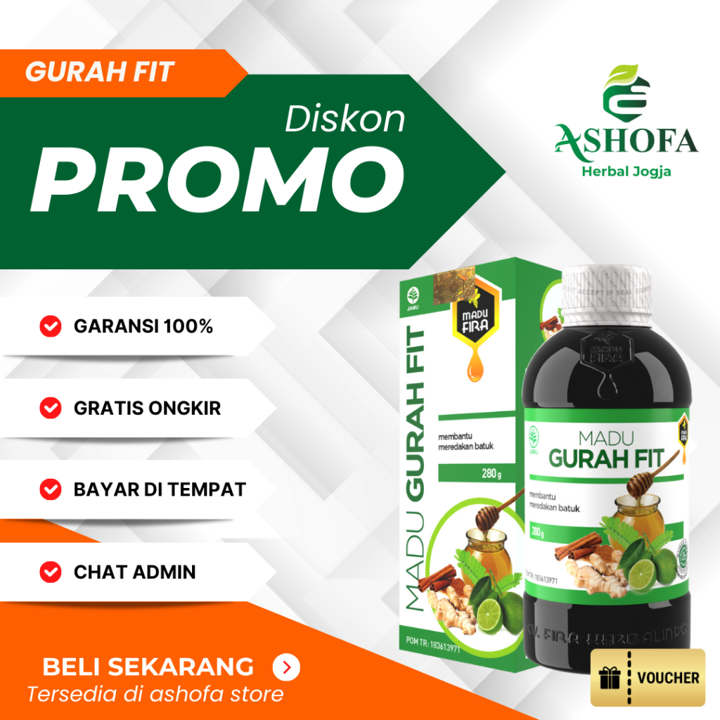 Jual Madu GURAH FIT Original Gurahfit Solusi Batuk Berdahak dan Kering ...