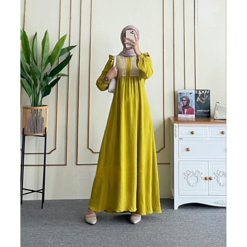 Jual RINDHA GAMIS BRUKLAT CRINCLE AIRFLOW | Shopee Indonesia