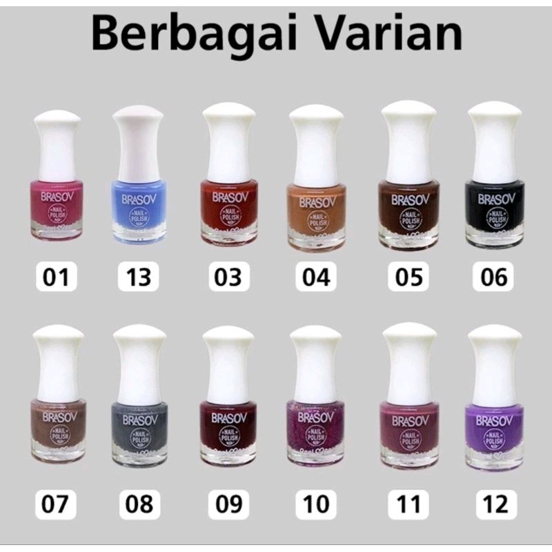 Jual kutek peel off brasov 8ml /kutek muslimah halal bpom/kutek kupas ...
