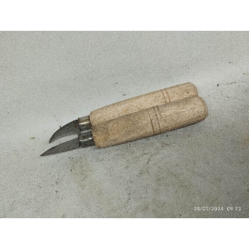 Jual sepasang pisau raut lurus dan cekung 3 cm | Shopee Indonesia