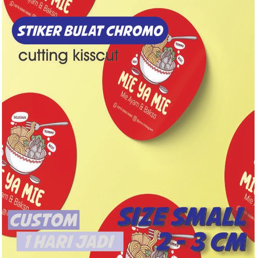 Jual Cetak Stiker Label Kemasan Makanan Minuman Ukuran 2-3cm Bentuk ...