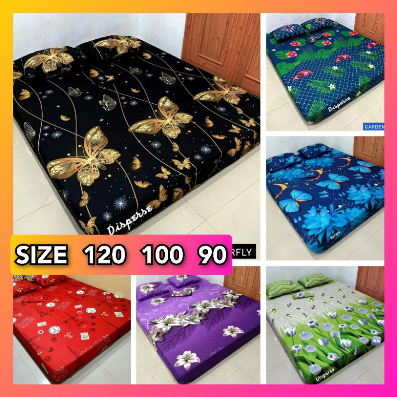 Jual (HANYA SPREI) SPREI MOTIF BUNGA UKURAN 90x200 100x200 120x200 ...