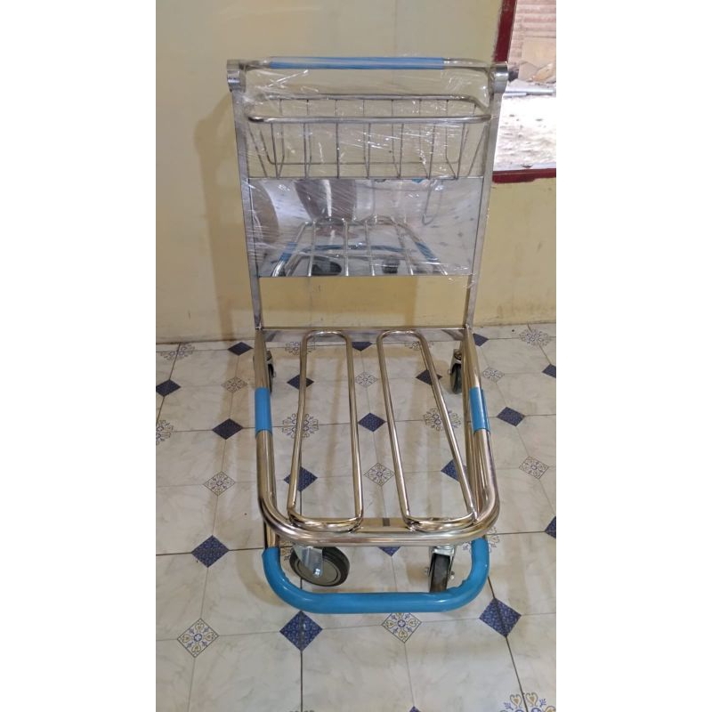 Jual Trolley Bandara Stinless | Airport Trolley | Troli bandara ...