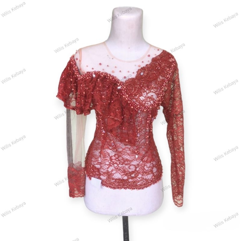 Jual Kebaya rumbai dada/Kebaya modern/Kebaya bruklat | Shopee Indonesia