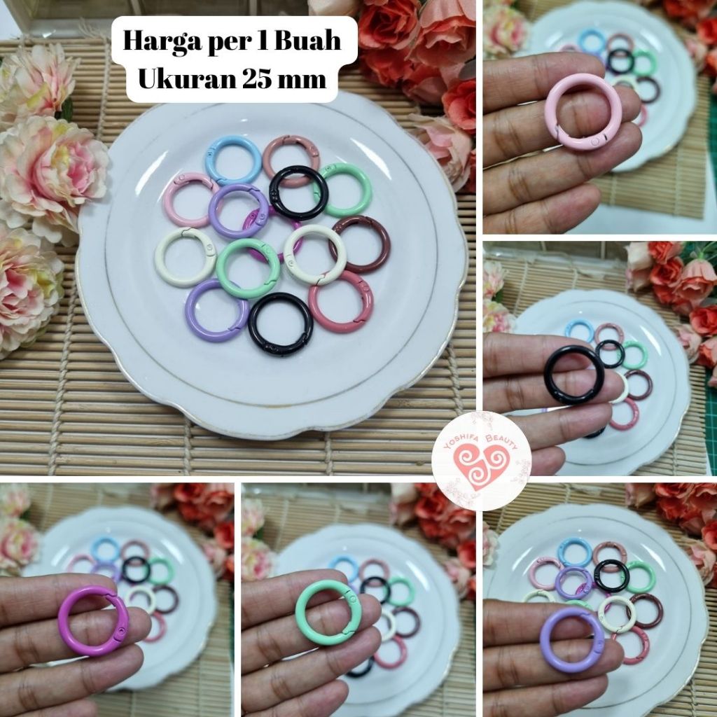 Jual Ring Keychain Gantungan Kunci |kait gantungan Kunci Warna per 1 ...