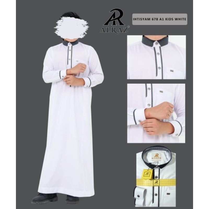 Jual Jubah Al Raz Manset Remaja Model Terbaru Katun Premium Gamis Pria ...