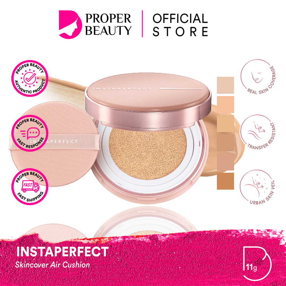 Jual INSTAPERFECT Skincover Air Cushion Indonesia / Cushion Wajah 11g / Real Skin Covarage ...