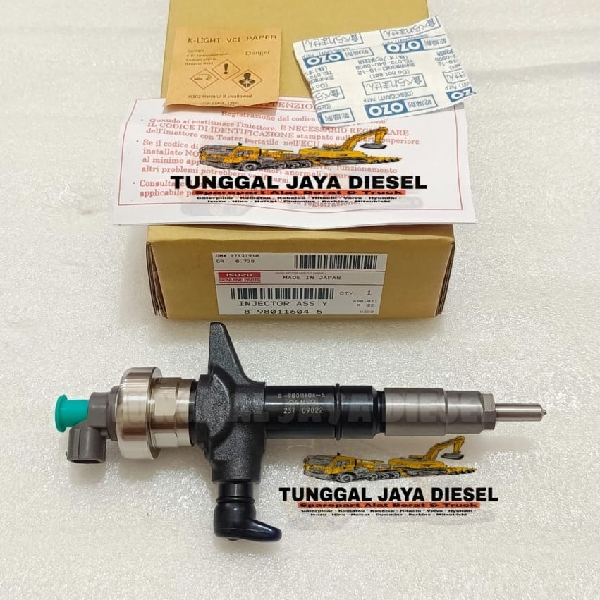 Jual Nozzle Injector Isuzu Dmax D-max 3000cc 4JJ1 Injektor 8-98011604-5 ...
