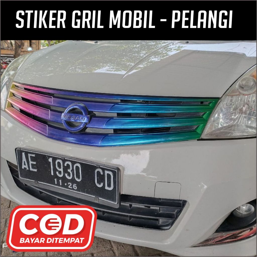Jual STIKER GRIL SEMUA MOBIL - PELANGI - TITANIUM - STIKER DELETE ...