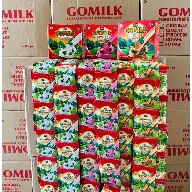 Jual GOMILK SACHET 25GR Susu Etawa Gomilk Sachet Susu Sehat Enak | susu ...