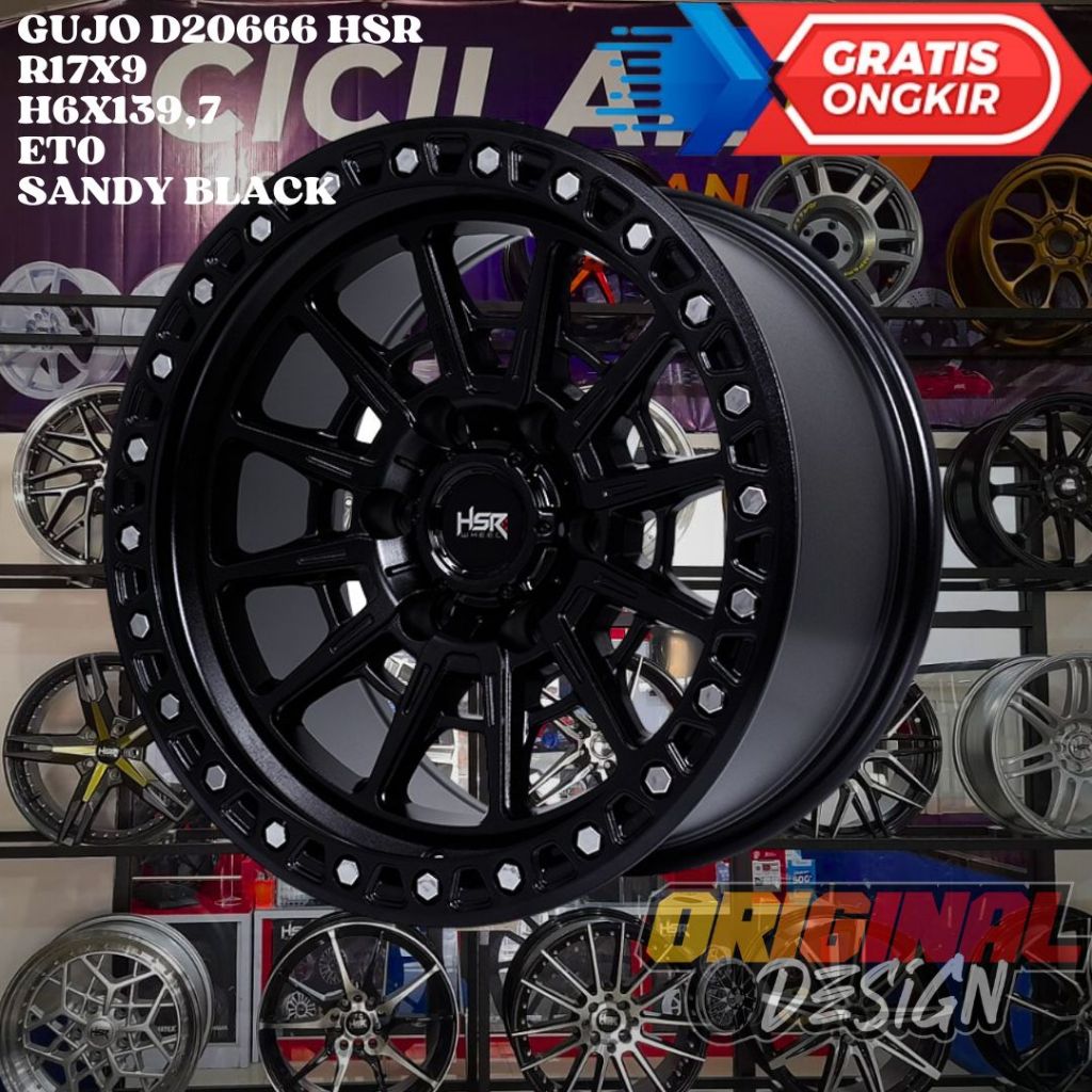 Jual Velg Mobil Pajero , Fortuner , Prado , Triton , HSR GUJO Ring 17 R17 | Shopee Indonesia