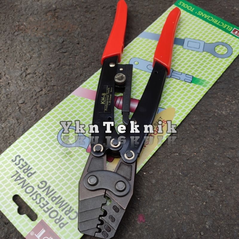 Jual Tang Press Skun Kabel OPT KH - 8 Profesional Crimping Press Tools ...