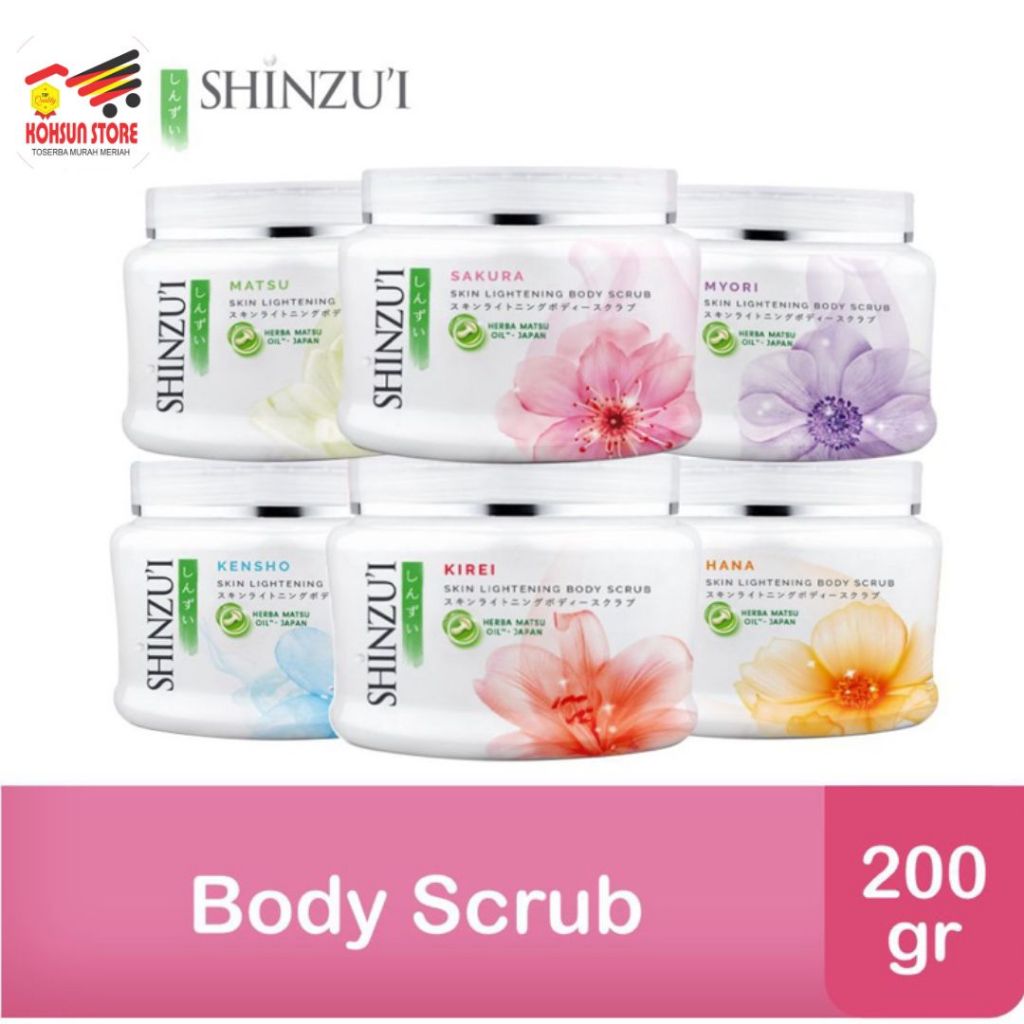 Jual SHINZUI Skin Lightening Body Scrub 200gr - Lulur Badan Shinzu'i ...