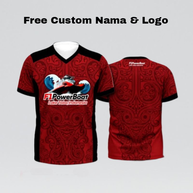 Jual jersey f1 powerboat lake toba kaos f1power boat baju olahraga ...