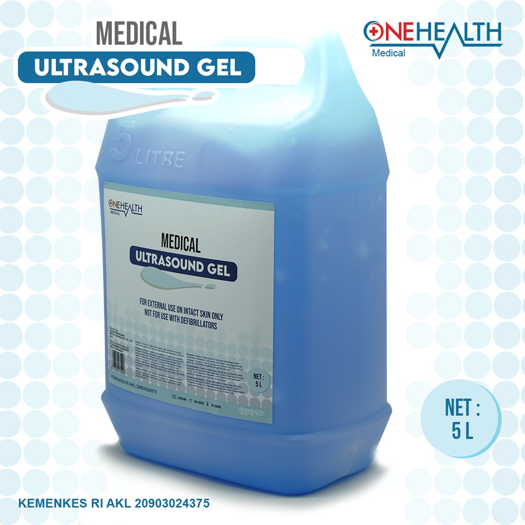 Jual Onehealth Ultrasound Gel 5 Liter ml / USG Gel / Jelly Doppler / Jel USG 5 L | Shopee Indonesia
