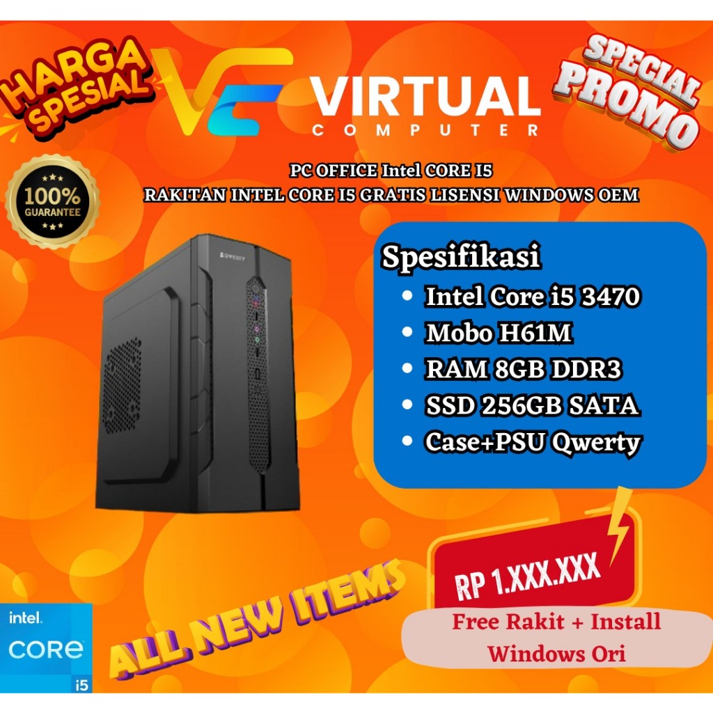 Jual PAKET PC OFFICE INTEL CORE i5 FULLSET SIAP PAKAI | Shopee Indonesia