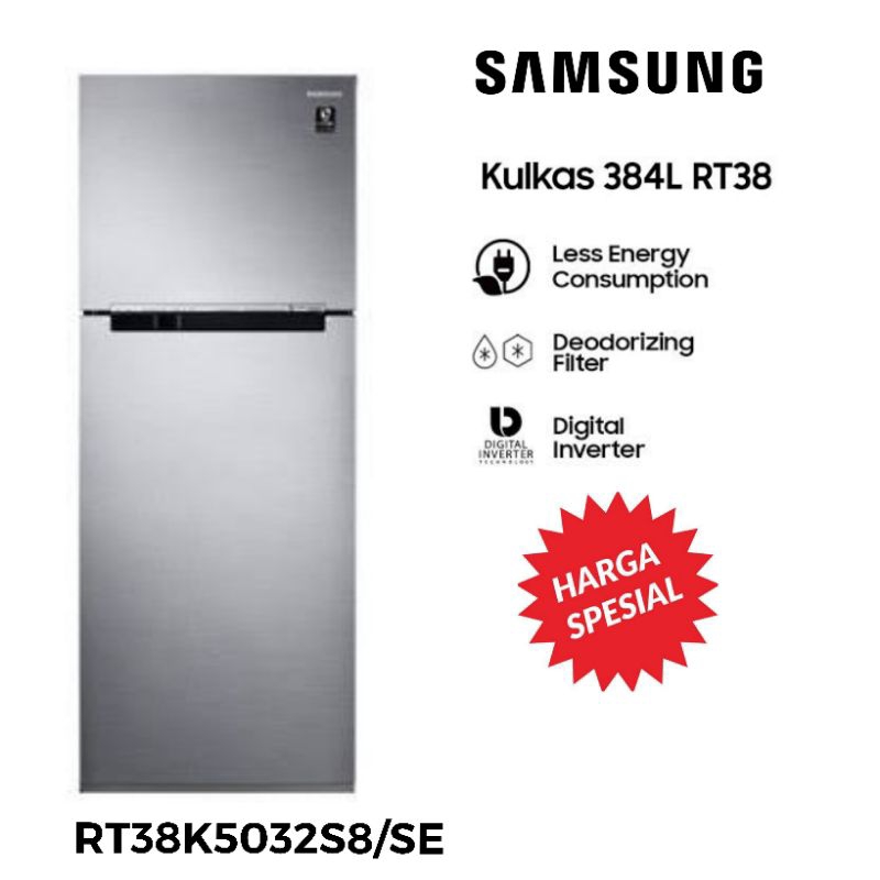 Jual SAMSUNG Kulkas 2 Pintu JUMBO DIGITAL INVERTER - RT38K5032S8/SE ...