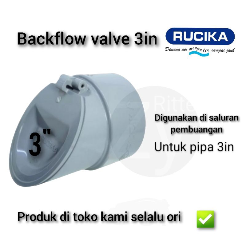 Jual RUCIKA BACKFLOW VALVE (TUTUP GOT) 3INCH ANTI TIKUS I ANTI BAU I ...
