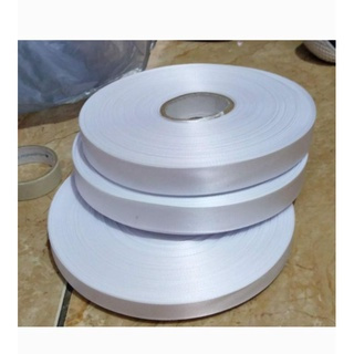 Jual bahan label pita satin polos atau pita label laundry tafeta polos ...
