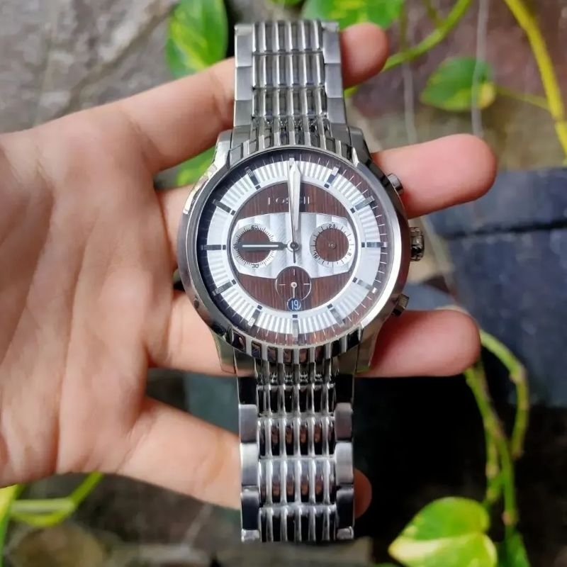 Jual PRELOVED PL SECOND WATCH JAM VINTAGE FOSSIL ROBOT SILVER FS-4440 ...