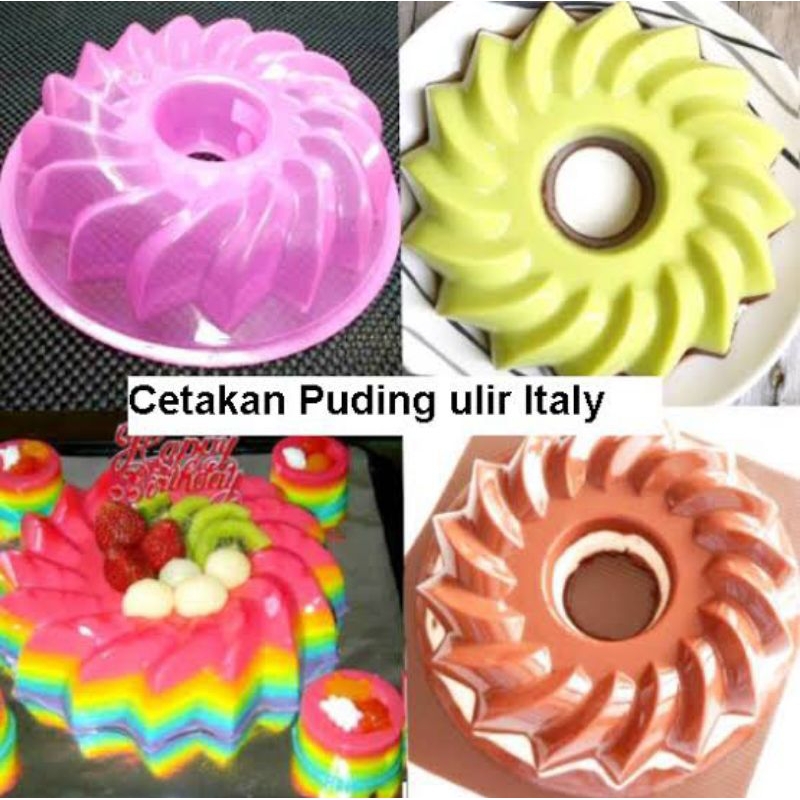 Jual (ULIR ITALY) Cetakan Puding Art Ulir Italy/Cetakan Jelly/Cetakan ...