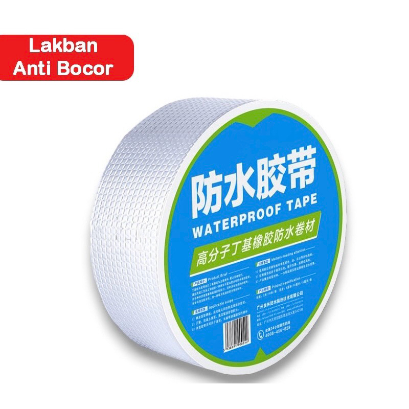 Jual LAKBAN ANTI BOCOR 3M 5M/LAKBAN ALUMINIUM FOIL BUTYL WATERPROOF 3 METER 5 METER/LEM ANTI AIR ...