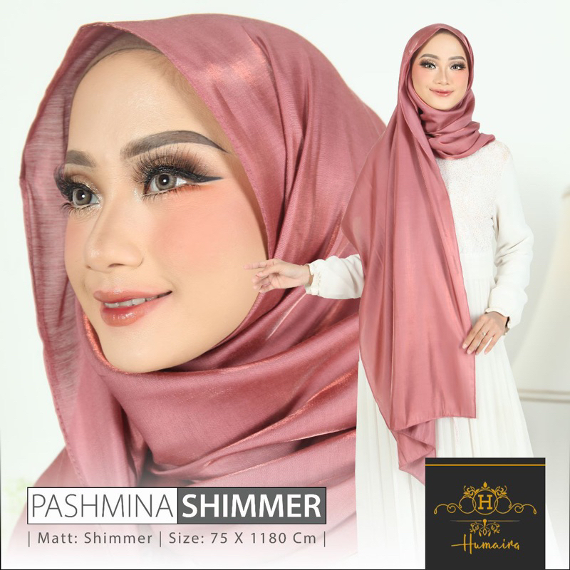 Jual Hijab Pashmina Shimmer Silk Premium premium || Hijab Shimmer ...