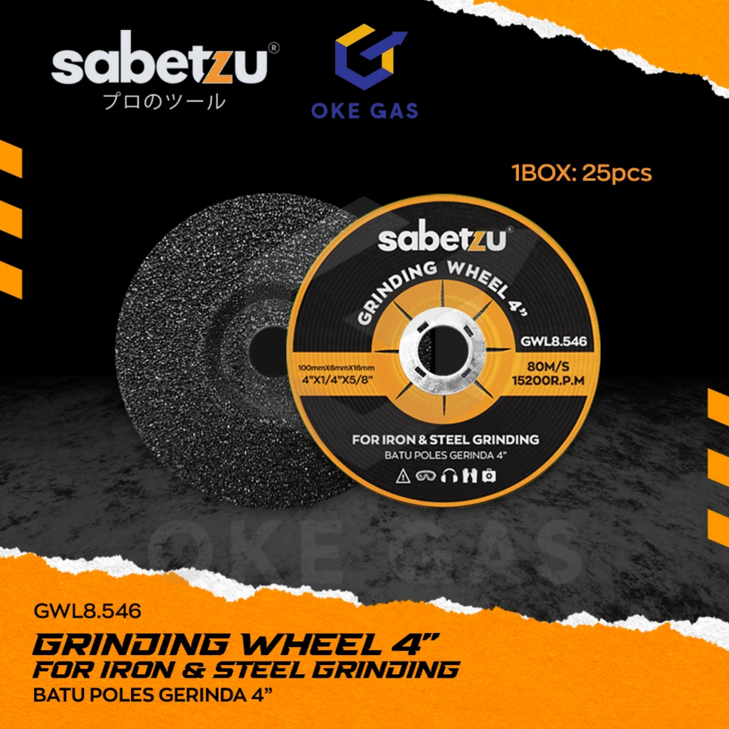 Jual Batu Gerinda Poles 4 Inch Sabetzu Mata Gerinda Poles Besi ...