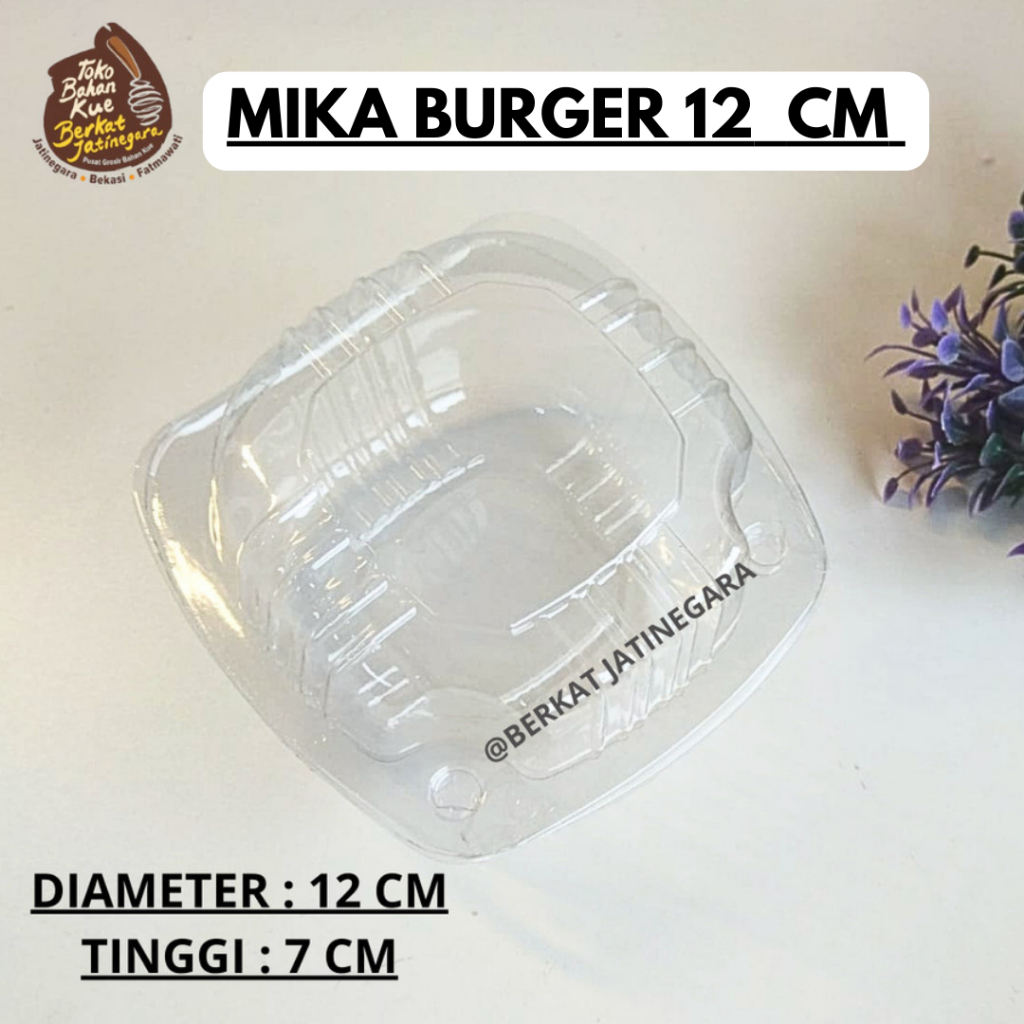 Jual MIKA BURGER / MIKA BULAT / MIKA BURGER DIAMETER 12 CM | Shopee ...