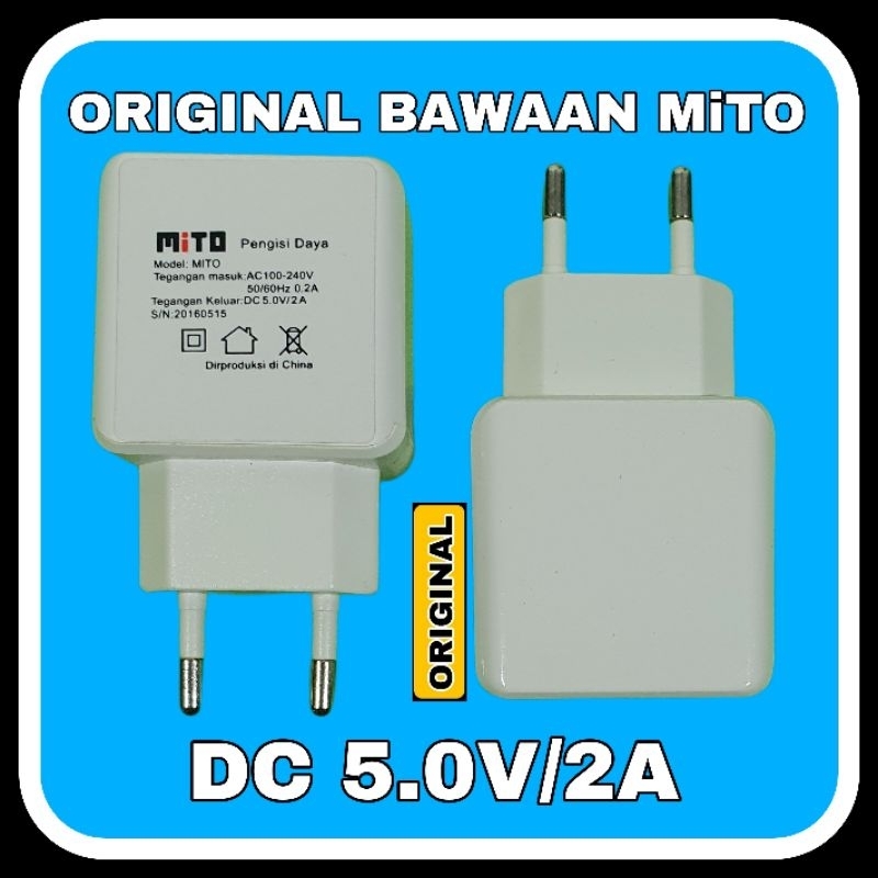 Jual Kepala charger adaptor usb cas 5v 2 amper original bawaan miito ...