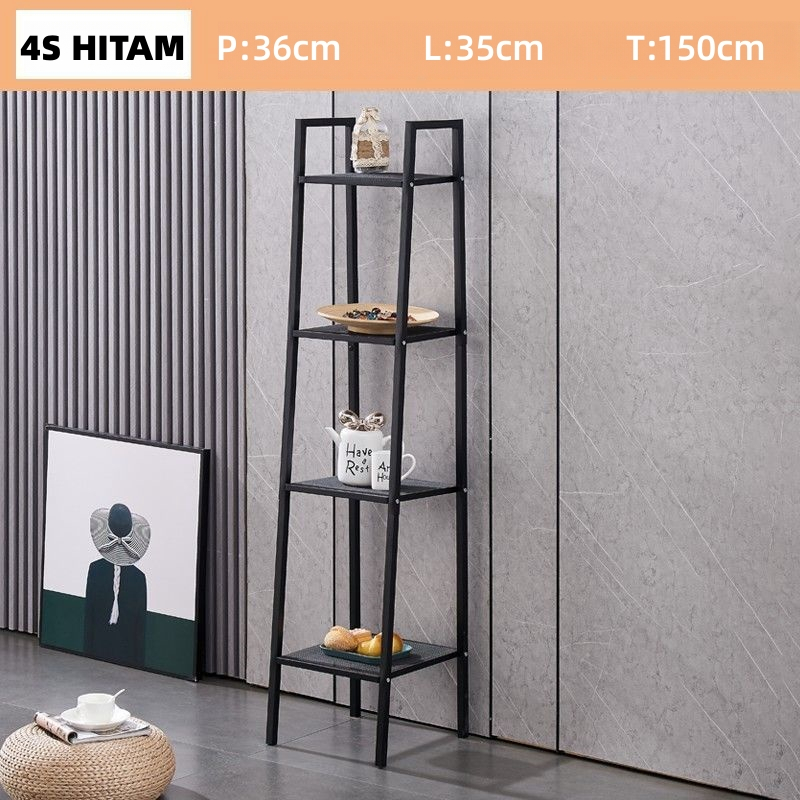 Jual Rak Trapesium 4 Tingkat - Rak dapur Penyimpanan Putih Rak ...