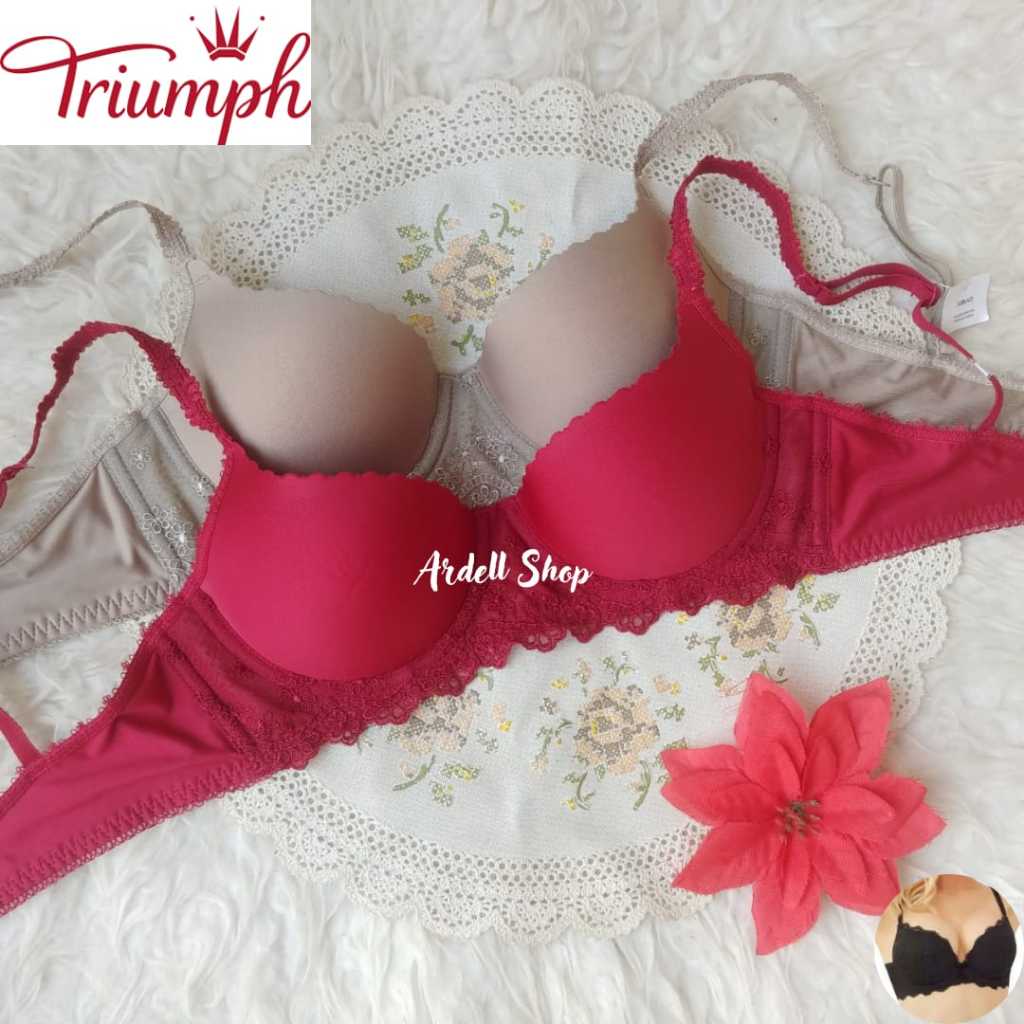 Jual CB SALE BRA WANITA KAWAT TRIUMPH EXPORT POLOS CUP LASERCUT PAKAIAN DALAM BRANDED 32B CG ...